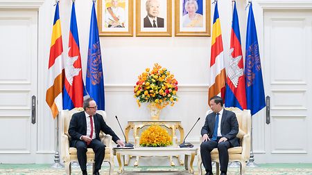 German Ambassador Stefan Messerer met with Samdech Thipadei Hun Manet ...